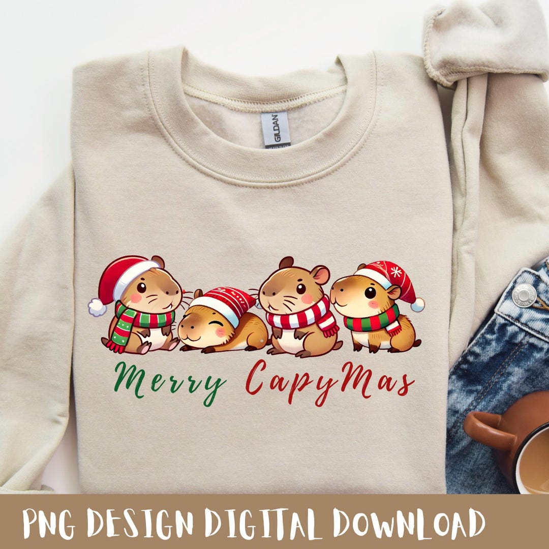 Capibara png, capibara navideña png, navidad png, invierno navidad png ...