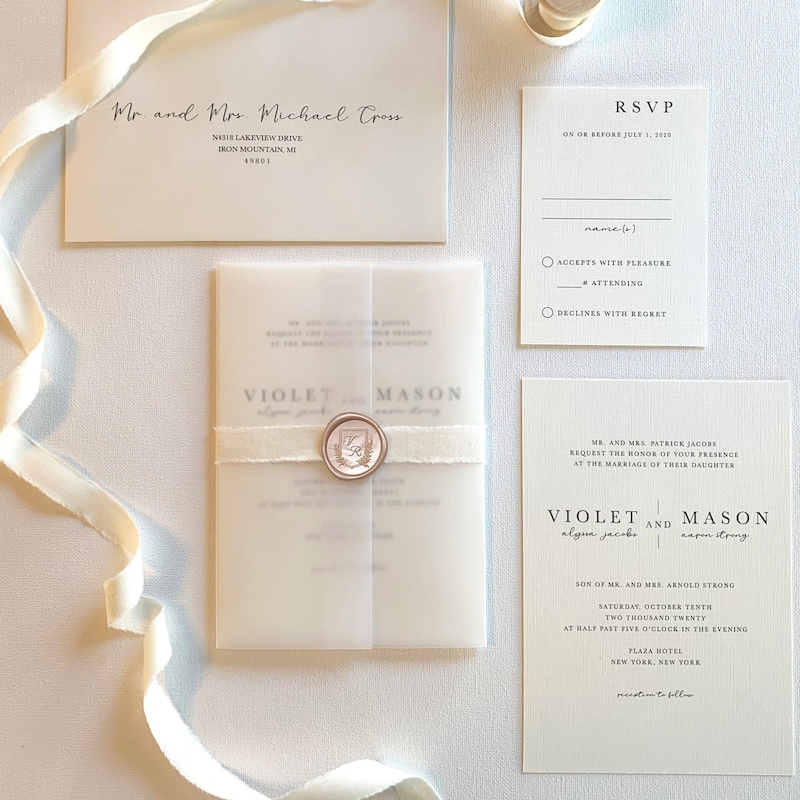 Wedding Invitation Suite - Etsy