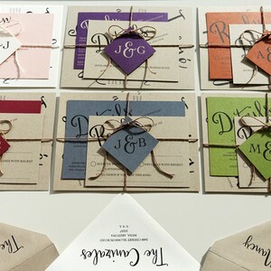 Light Pink Wedding Invitations With Ivory Paper, Silver and Ivory Twine ...