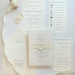 Cream Wedding Invitation Suite - Etsy