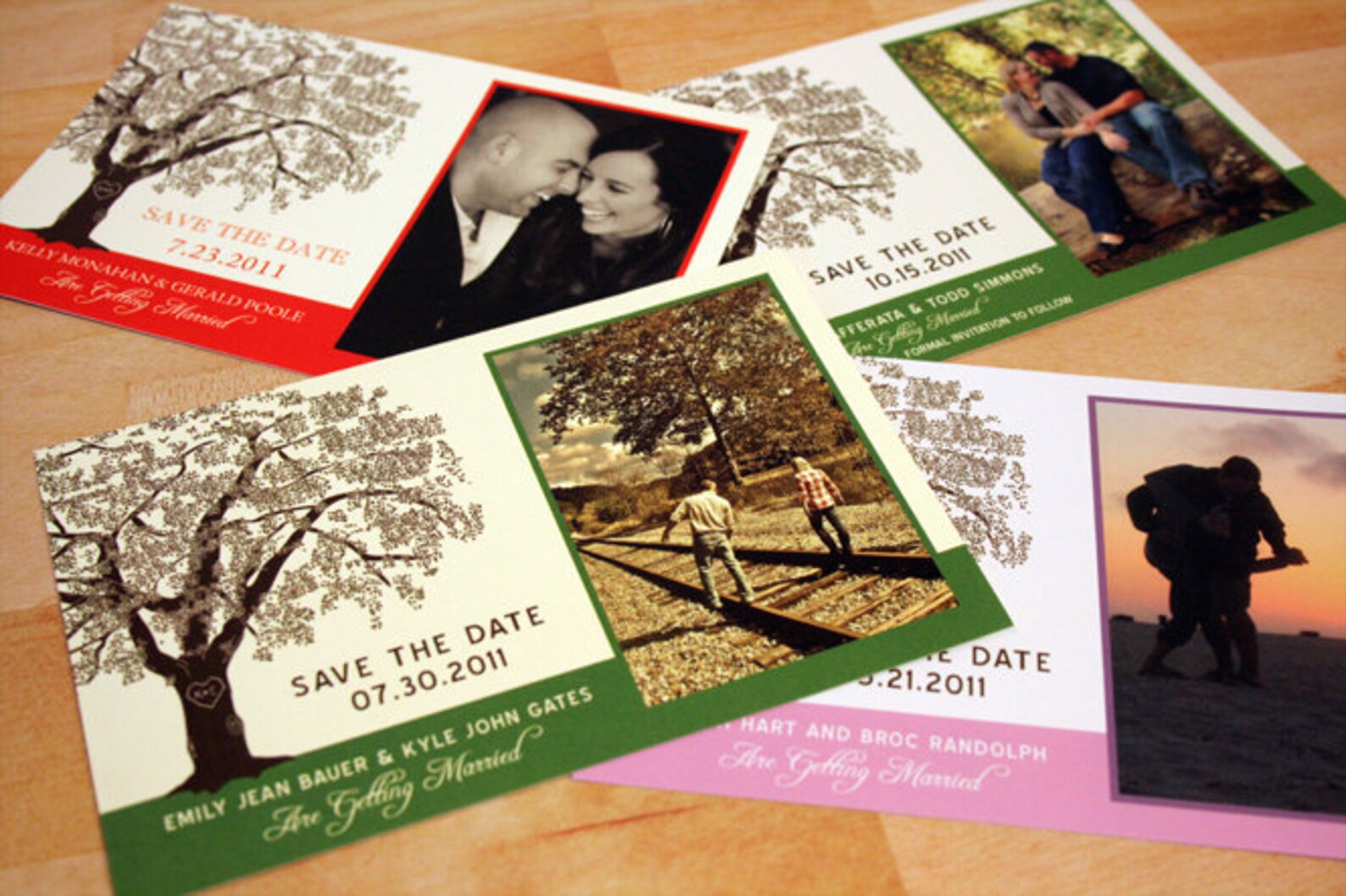 Oak Tree Save the Date Card Wedding Save the Date Postcard | Etsy