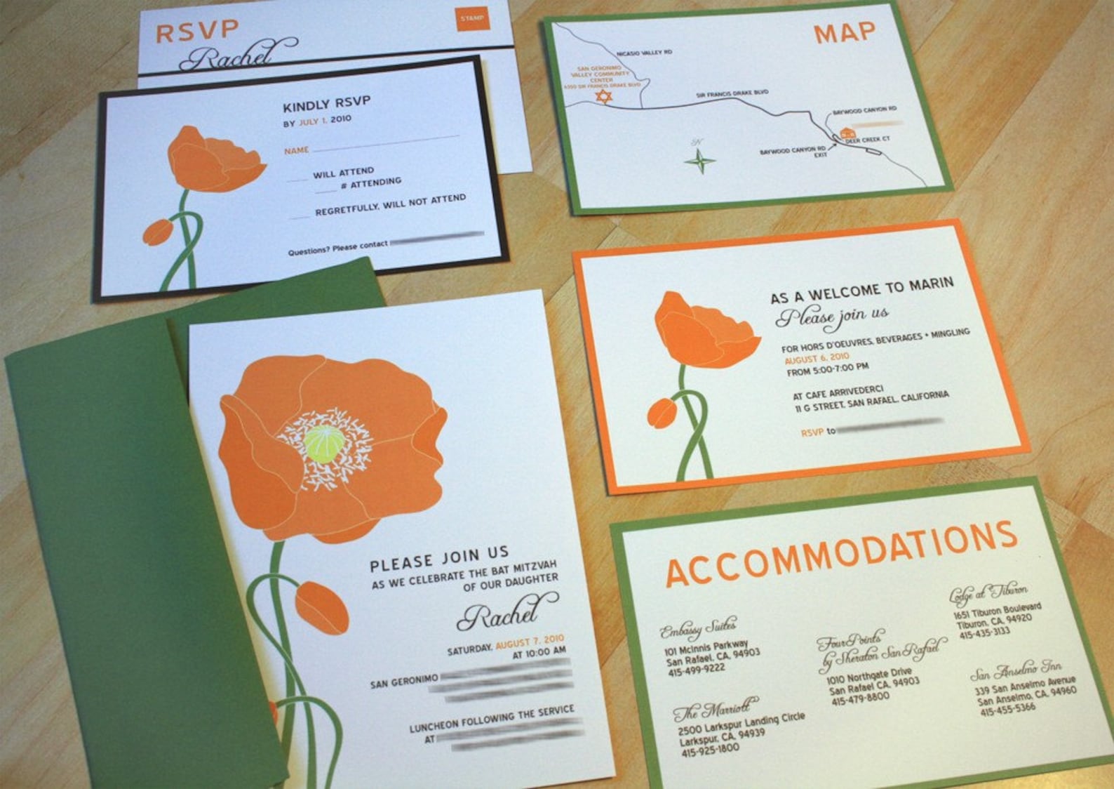 SAMPLE Poppy Invitations - Etsy