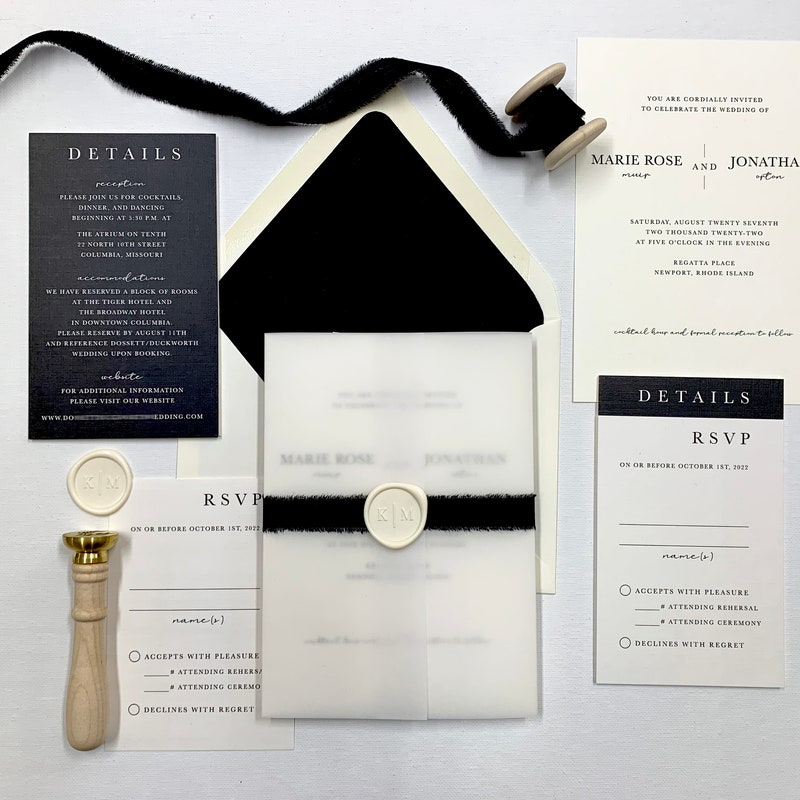 Wedding Invitation Suites - Etsy