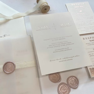 Foil Champagne Pink and Ivory Wedding Invitation Suite - Etsy