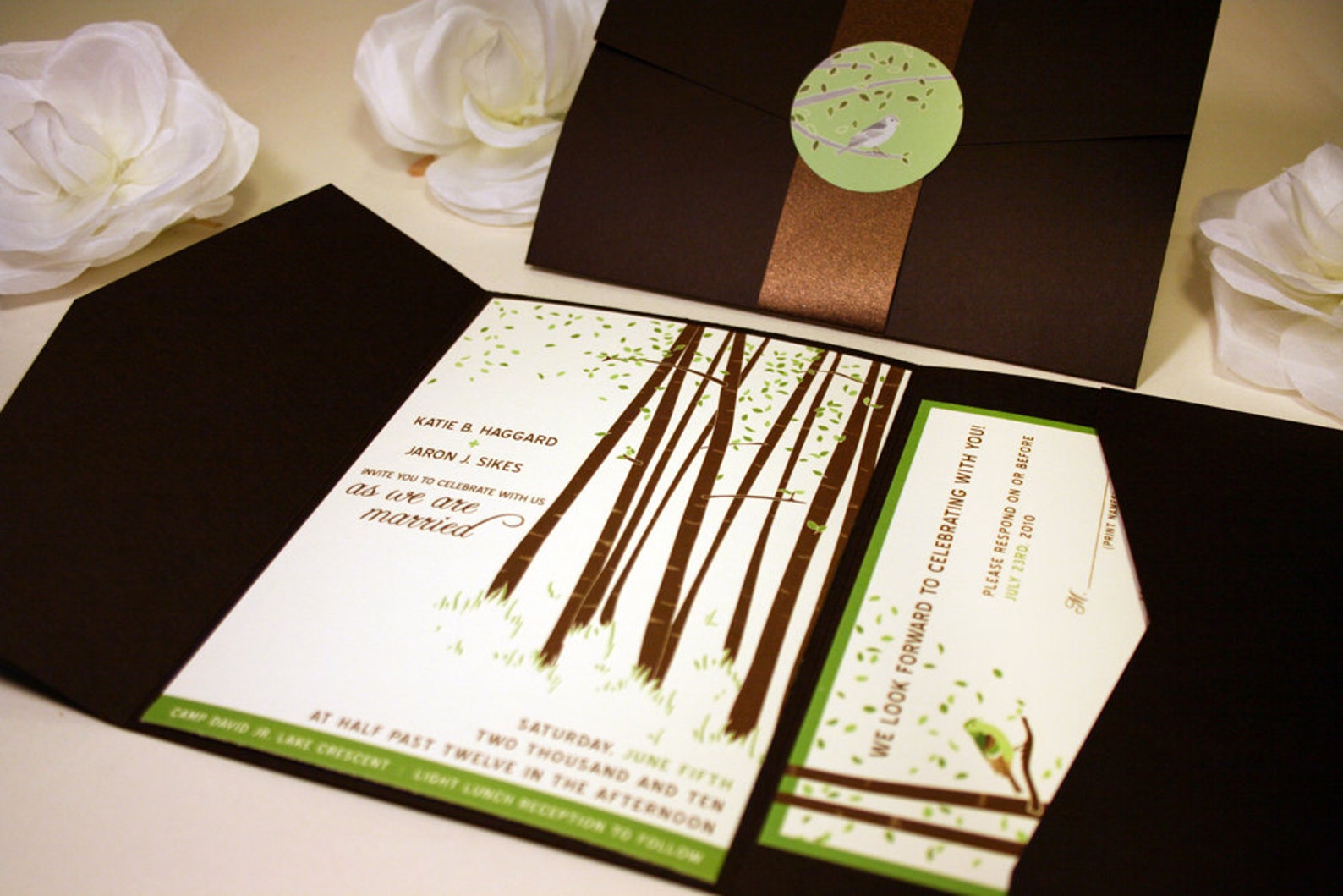 Forest Wedding Invitation Rustic Wedding Invitation - Etsy