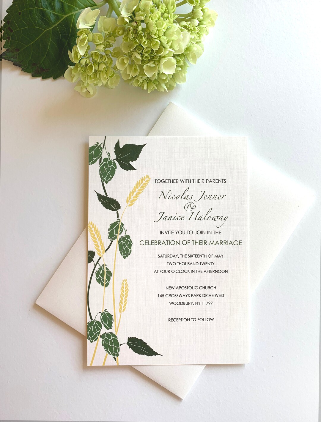 Beer Lover Wedding Invitation and RSVP Suite, High End Brew Wedding ...