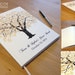 Vintage Oak Tree Guest Book, Wedding Guest Book, Hardcover, 100 Pages ...