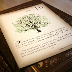 Vintage Oak Tree Guest Book, Wedding Guest Book, Hardcover, 100 Pages ...