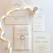 Champagne Pink and Ivory Wedding Invitation Suite With Monogram Wax ...