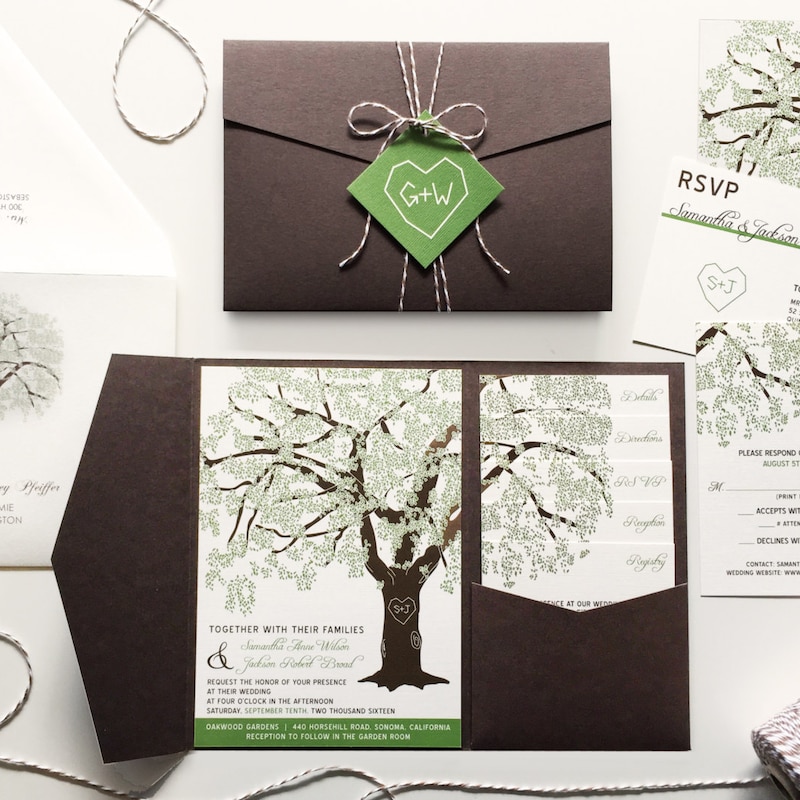 Tree Wedding Invitation - Etsy
