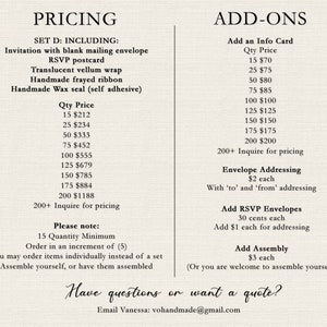 Champagne Pink and Ivory Wedding Invitation Suite With Monogram Wax ...