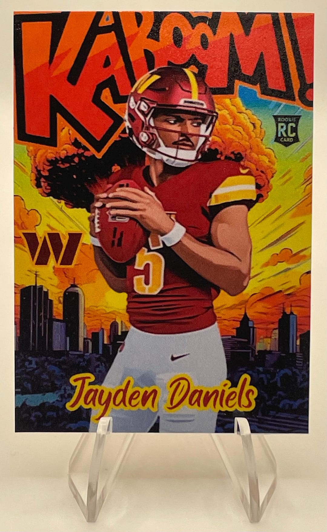 Jayden Daniels Custom Rookie (RC) Trading Art Card COMMANDERS **buy 2 ...