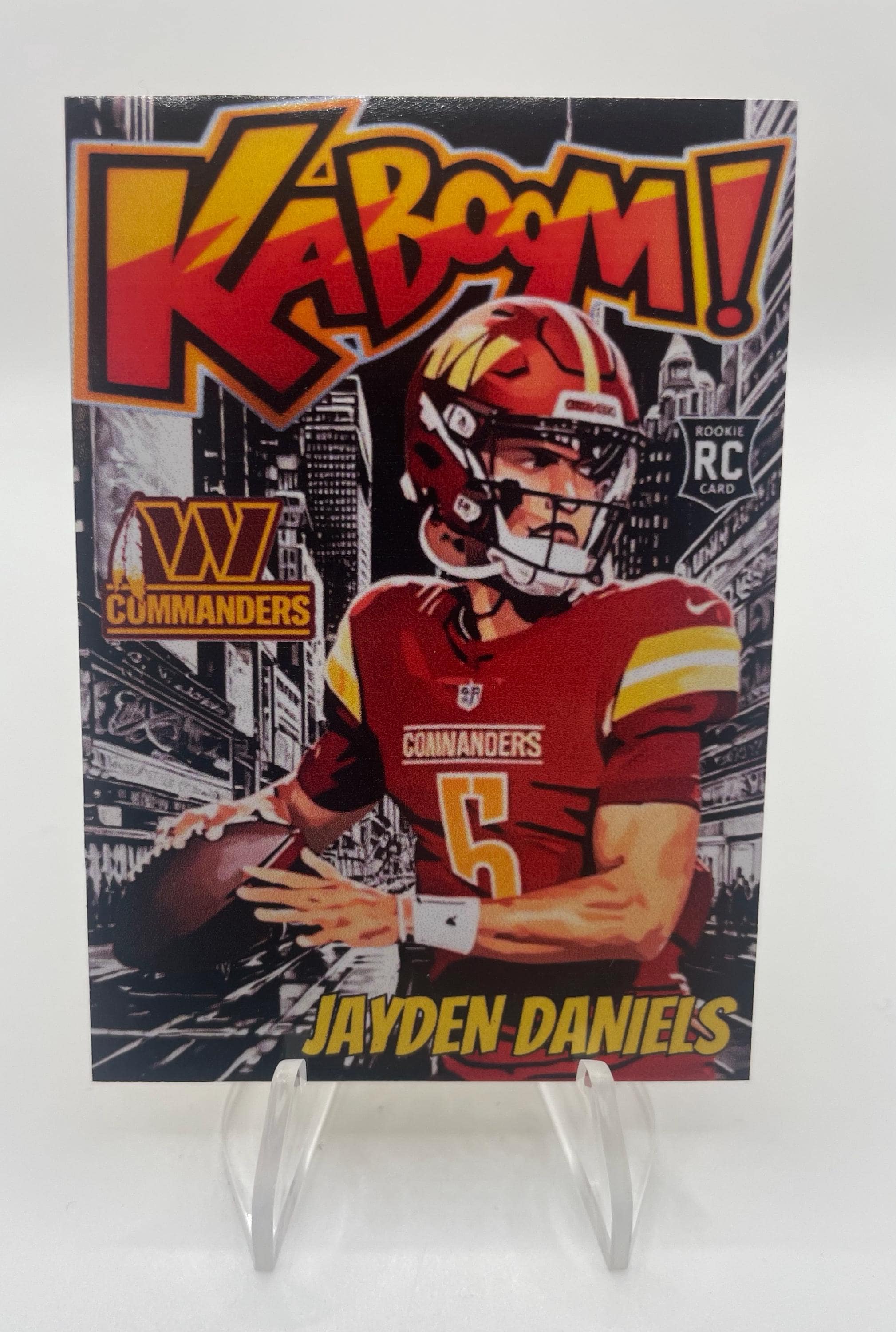 Jayden Daniels Custom Rookie (RC) Trading Art Card COMMANDERS **buy 2 ...