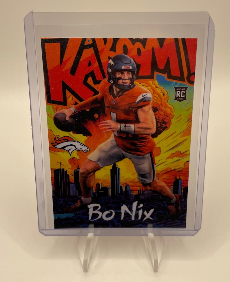 Bo Nix Custom Rookie (RC) Trading Art Card **buy 2 Get 1 FREE** - Etsy