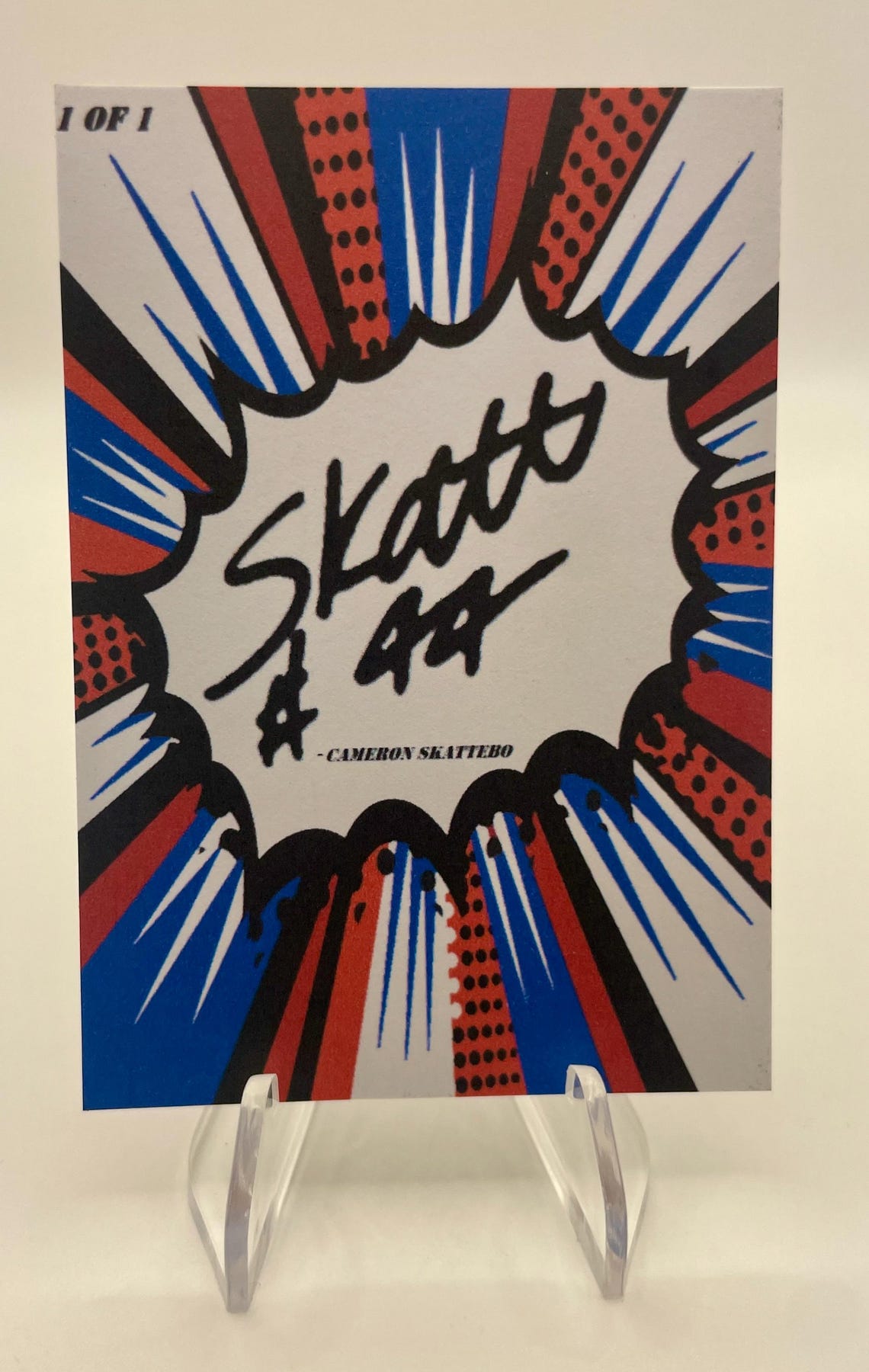 Cam Skattebo Custom Rookie (RC) Trading Art Card GIANTS **buy 2 Get 1 ...
