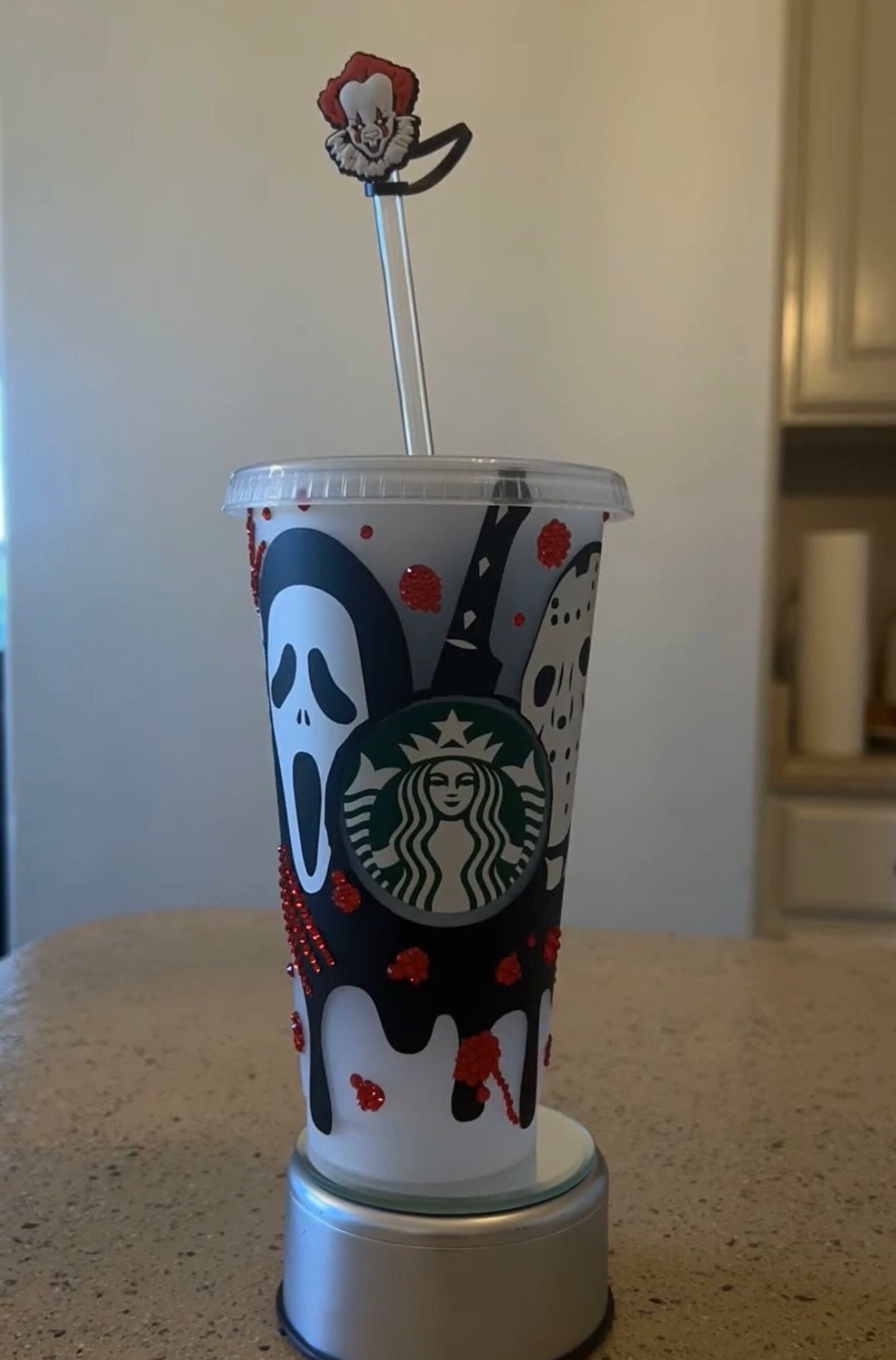 Spooky Season Starbucks Cup With Rhinestones - Etsy