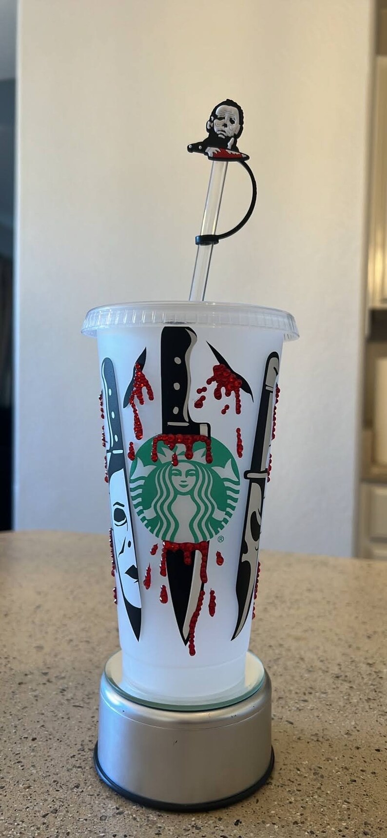 Spooky Season Starbucks Cup With Rhinestones - Etsy