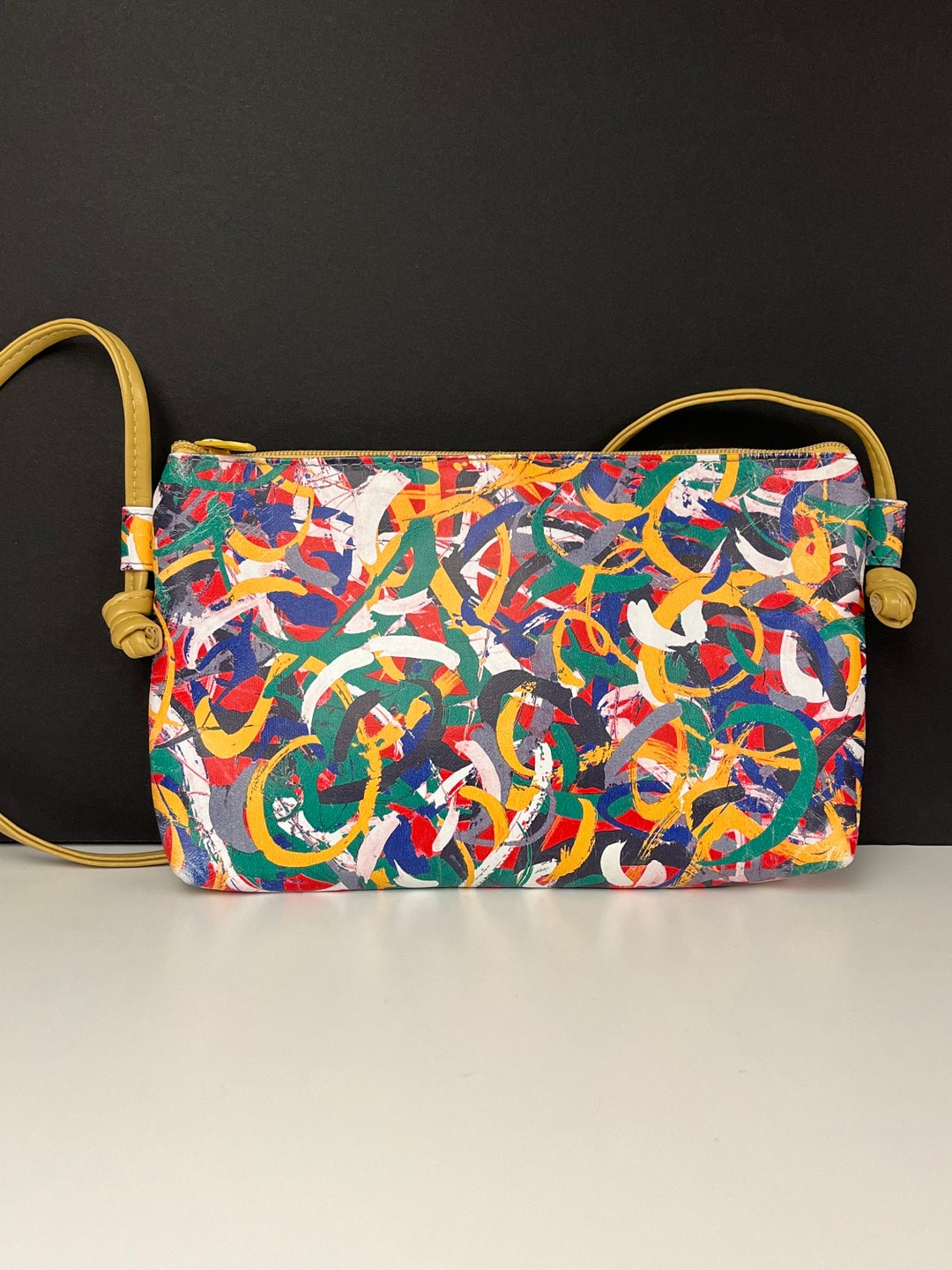 Colorful Paint Swatch Leather Shoulder Bag by BAGS BY PINKY - Etsy