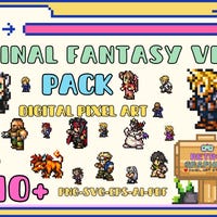 Final Fantasy 7 Svg, Final Fantasy 7 Cast Svg, Ff7 Svg, Final Fantasy ...