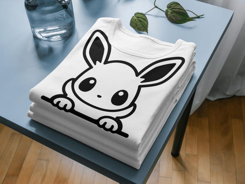 Eevee Evolutions 9 Peekers | Cute Eevee Creatures Bundle | Svg Png Dxf ...