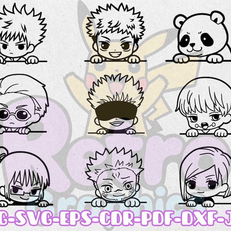 Jujutsu Kaisen Manga Cricut - Etsy UK