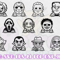 Horror SVG Bundle, Helloween SVG Bundle, Horror Friends Svg, Horror ...