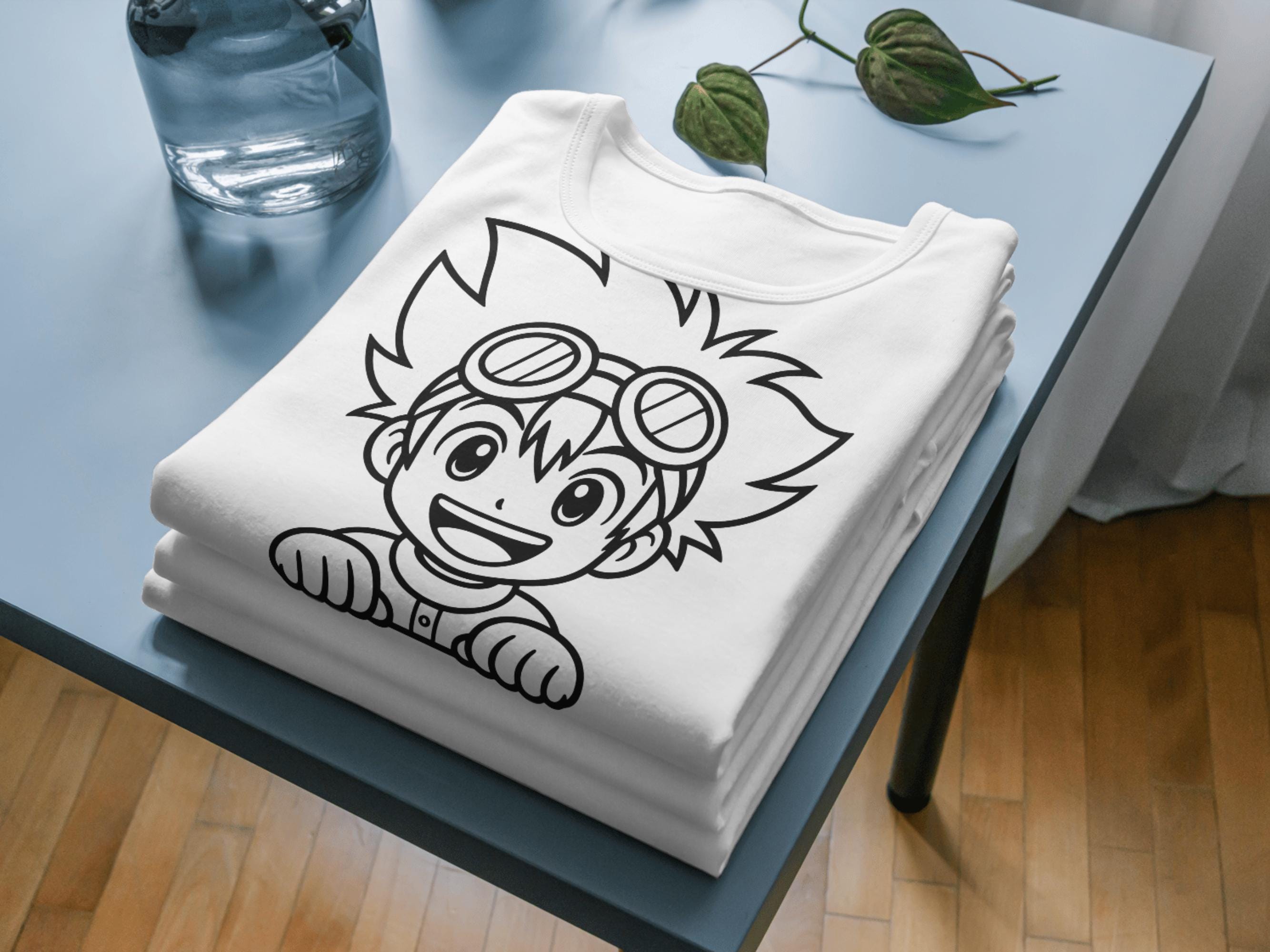 Anime Manga Digimon Peekers Style | Pdf Png Svg Eps Ai Dxf Cricut ...