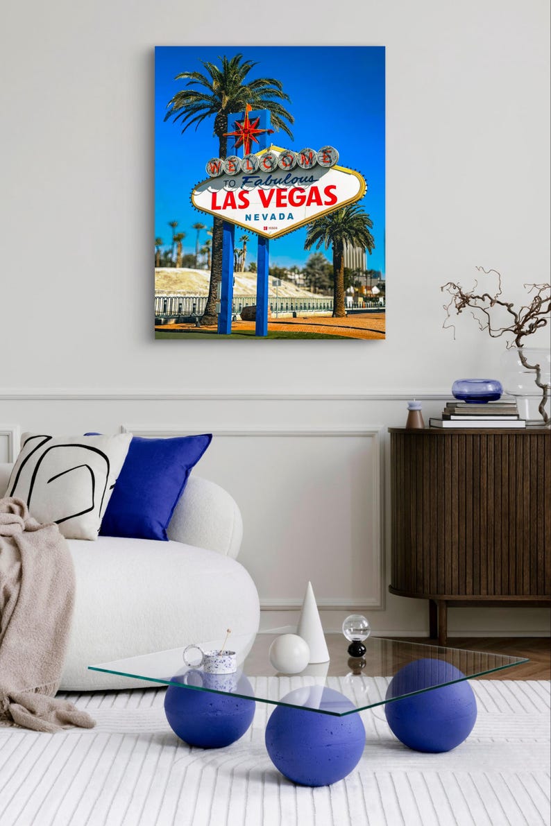 Welcome to Las Vegas Sign Print | Iconic Strip Photography, Retro ...