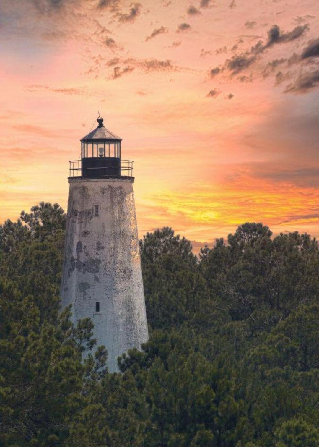 Georgetown Lighthouse Wall Art Print, South Carolina Coastal ...