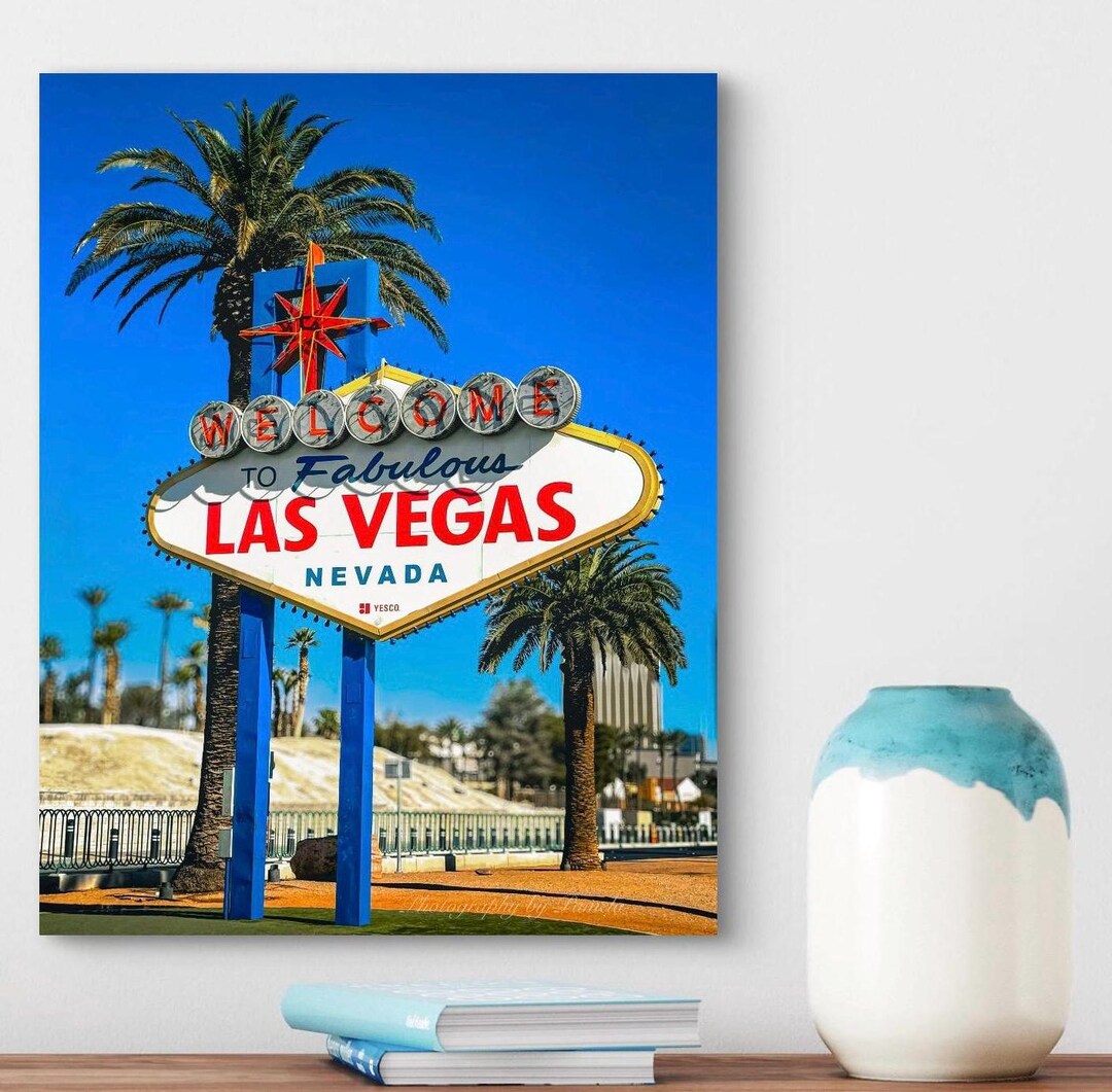 Classic Las Vegas Sign Art Print - Nevada Icon - Etsy