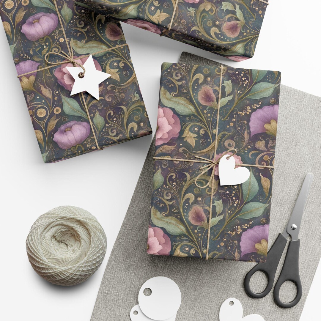 Floral Gift Wrap Papers for Any Occasion, Elegant Wrapping Paper - Etsy