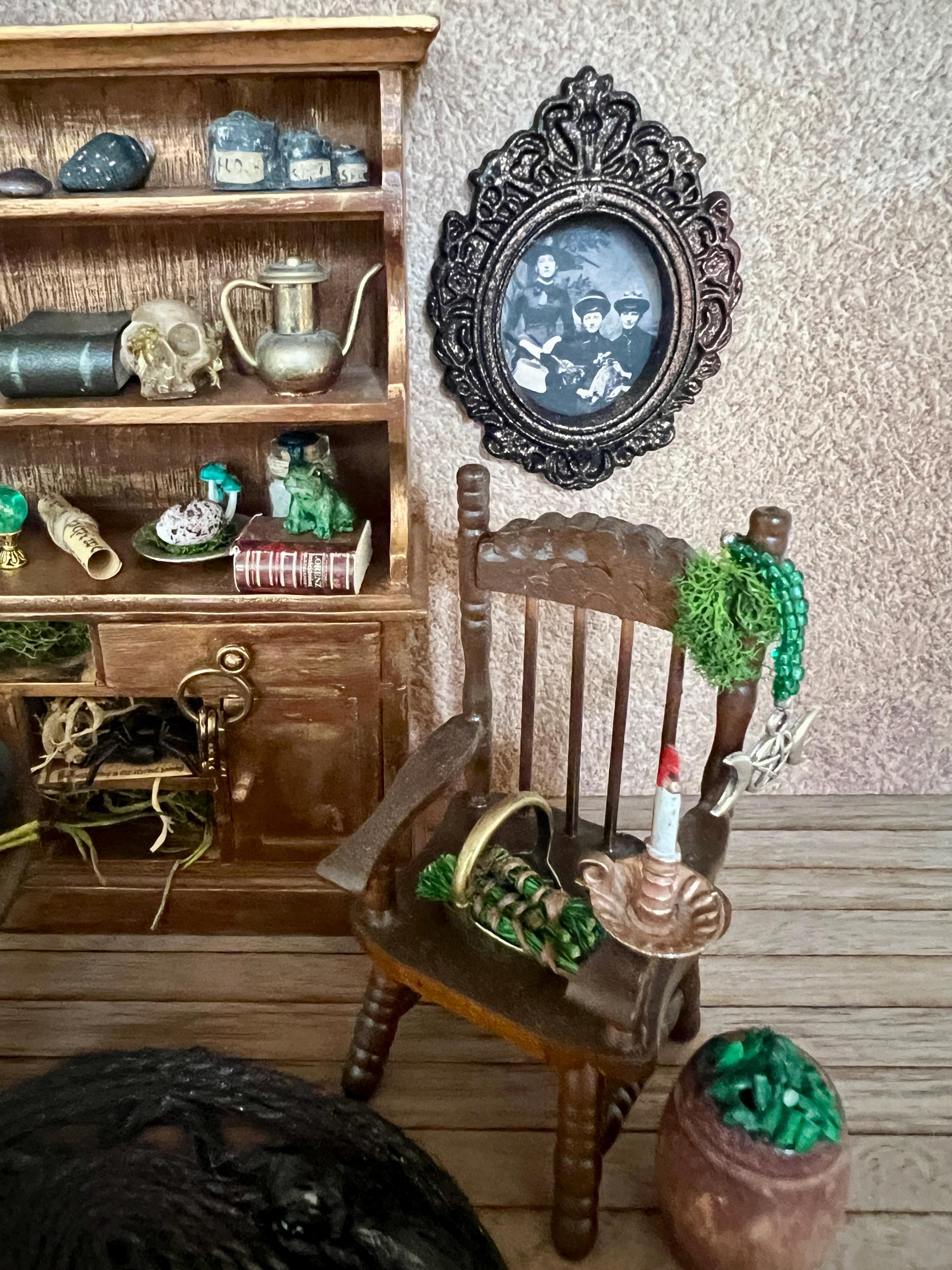 Miniature Witch Wizard Kitchen Room/workshop Hutch With a Table and ...