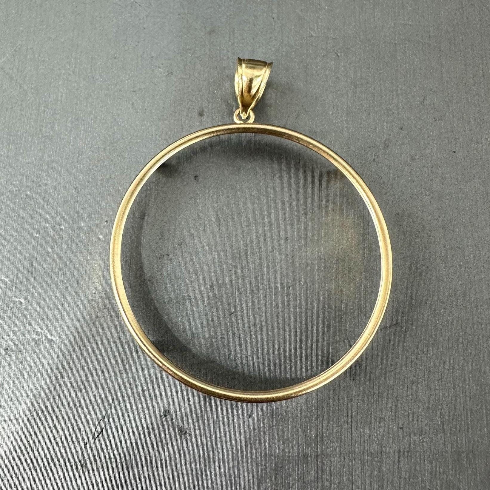 14K Real Yellow Gold 50 Pesos Centenario Bezel - Etsy