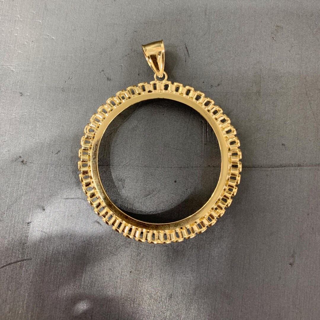 14K Real Yellow Gold 50 Pesos Centenario Bezel - Etsy