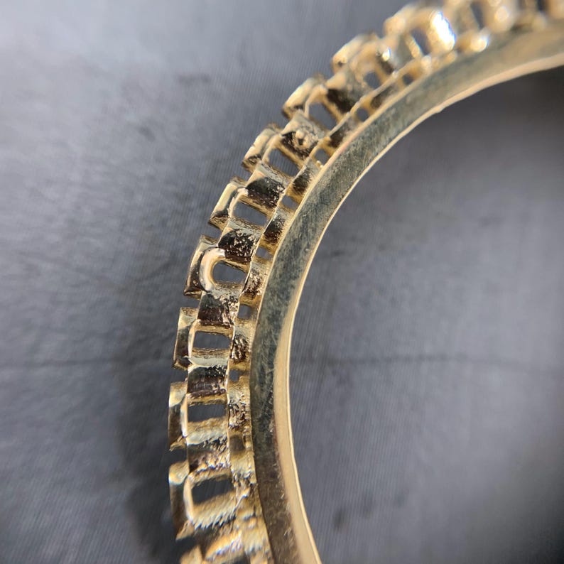 14K Real Yellow Gold 50 Pesos Centenario Bezel - Etsy