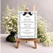 Editable Black Toile Dinner Menu Template for Weddings, Showers ...