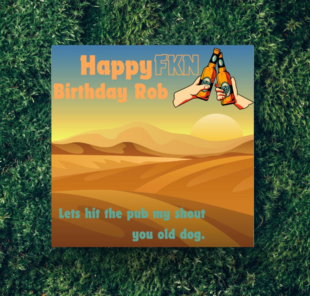 Happy Fkn Birthday Template - Etsy