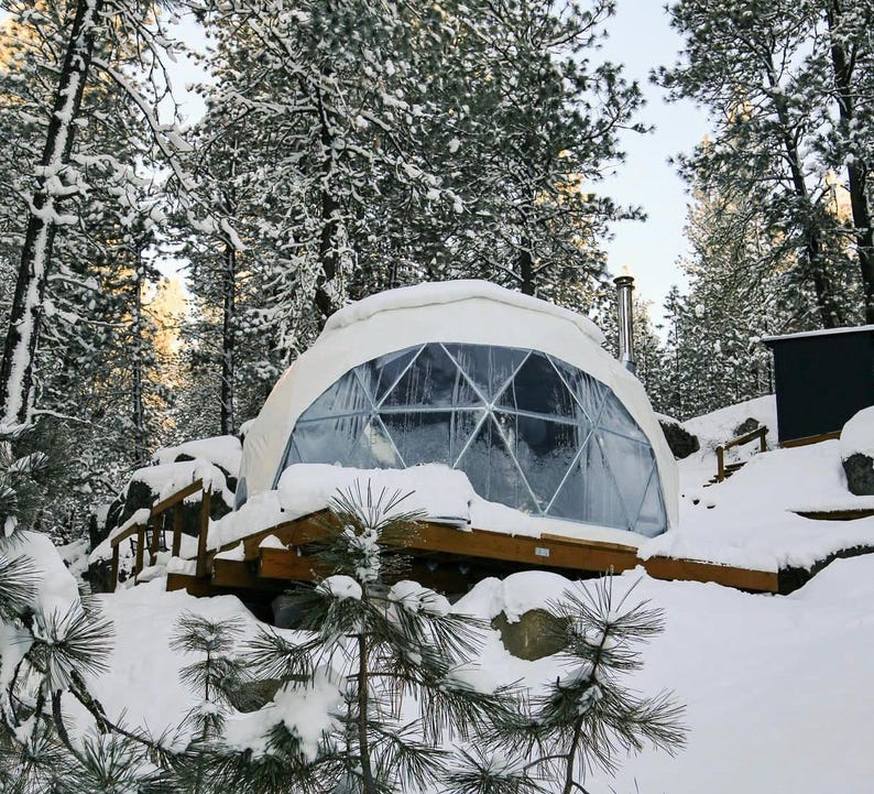 5m Luxury Geo Dome / Modern Glamping Dome for Ultimate Outdoor ...
