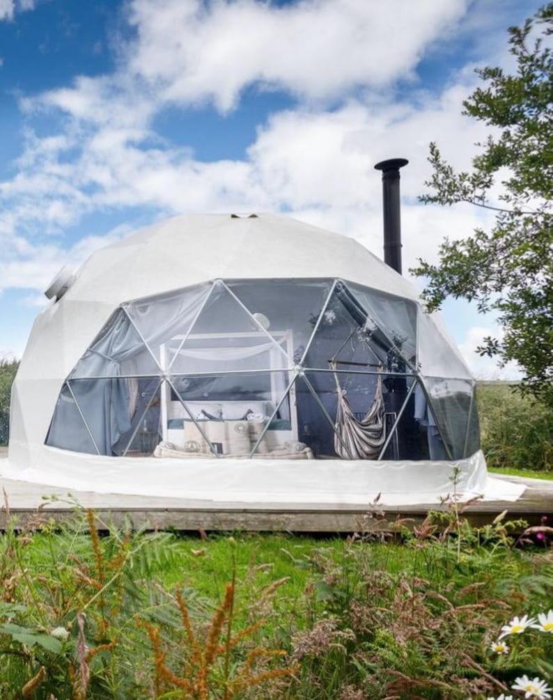 5m Luxury Geo Dome / Modern Glamping Dome for Ultimate Outdoor ...