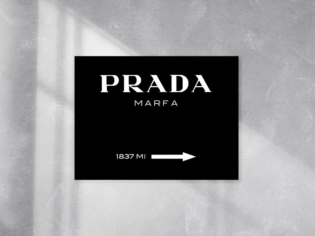 Prada Marfa Sign Poster, Set of 3 Poster, Digital Wall Art, Instant ...