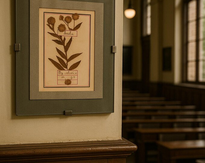 Antique Botanical Herbarium Page – Inula Dysenterica Specimen Dated ...