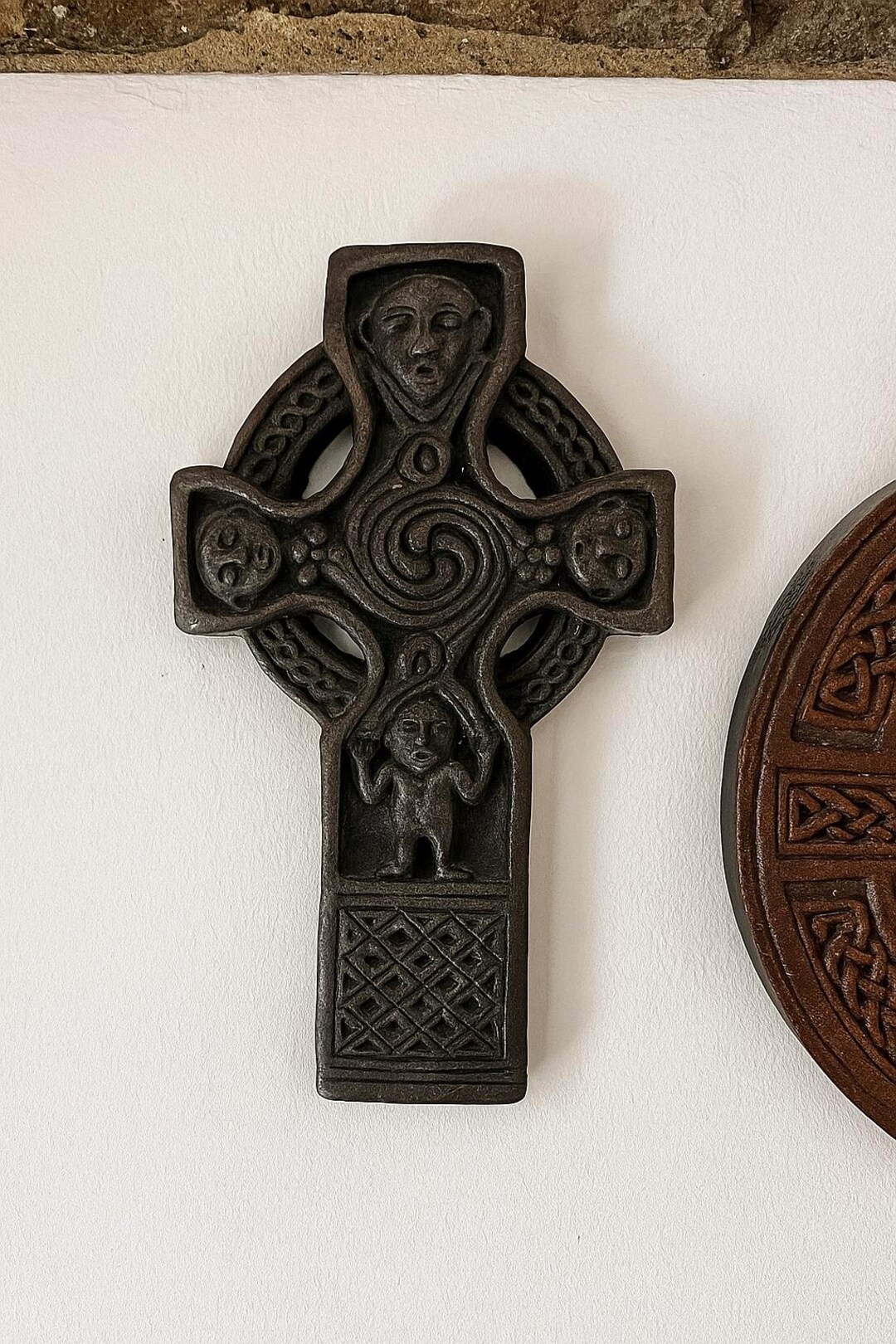 Wild Goose Studio Irish Celtic Cross: Gallen Priory Bronze Wall Art - Etsy