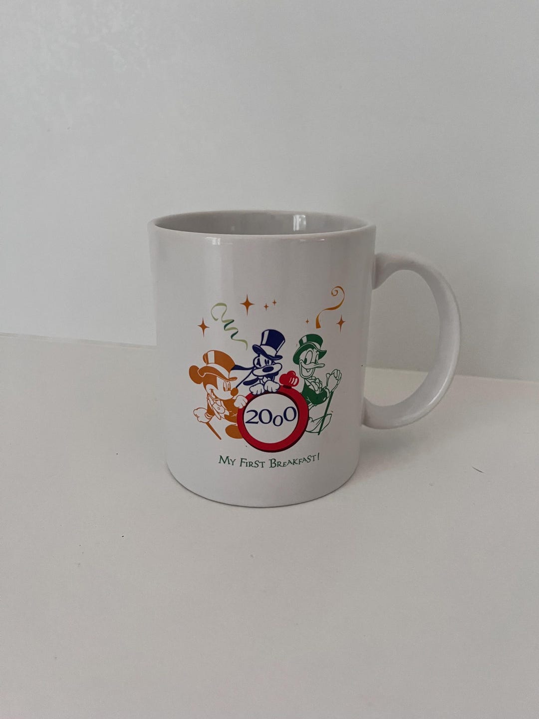 Disneyland Paris 2000 Millennium Mug My First Breakfast | Mickey Goofy ...