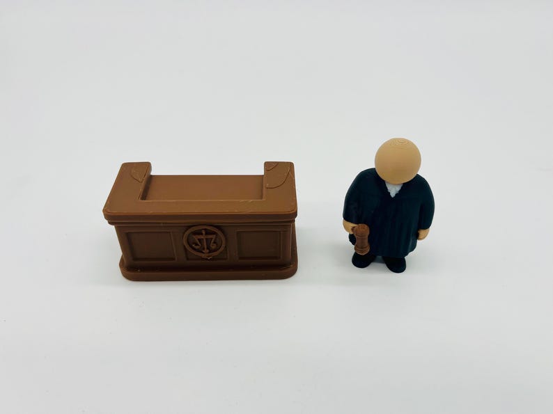 Courtroom Elements - Miniature Set for Sand Tray Therapy or Pretend ...