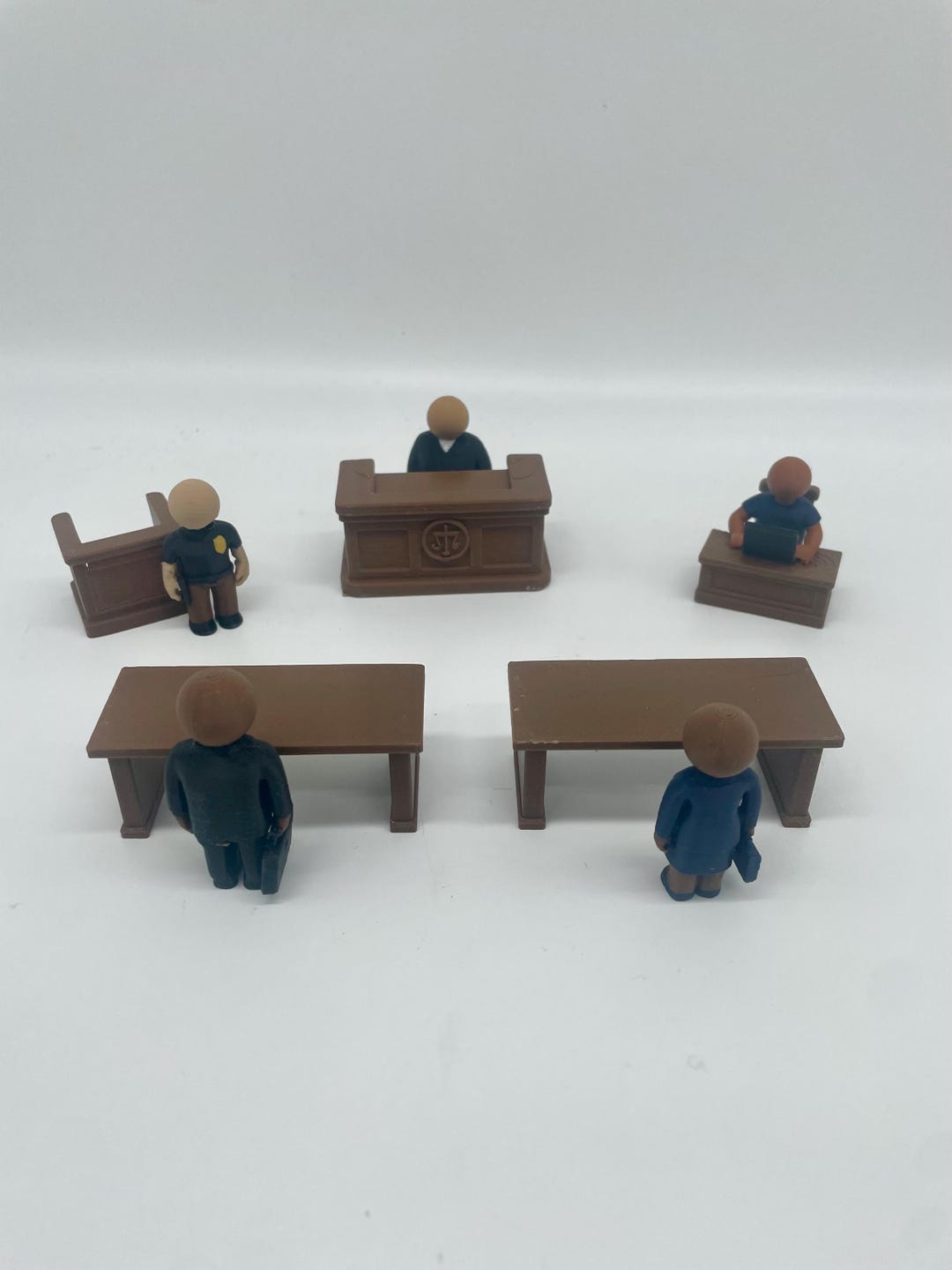 Courtroom Elements - Miniature Set for Sand Tray Therapy or Pretend ...
