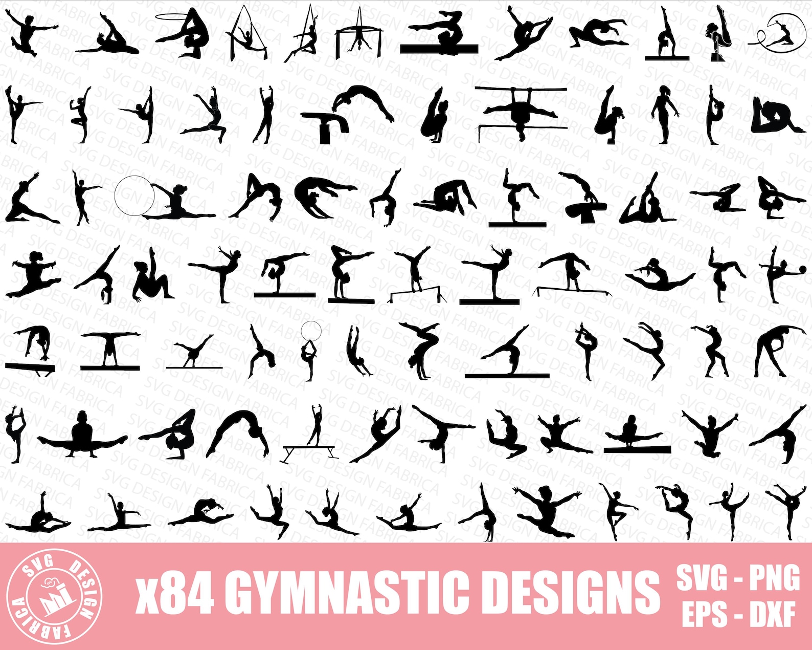 Gymnastics Svg / Gymnastic Silhouette Svg / Gymnastic Cut File ...