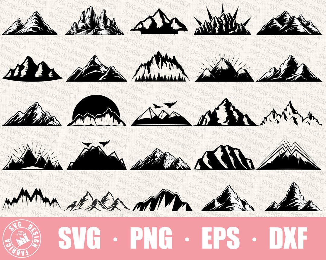 Mountain Svg / File for Cricut / for Silhouette / Sun and Montains ...