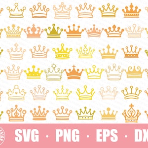 330+ Royal Crown Svg Bundle / Queen Crown Svg / Princess Crown ...