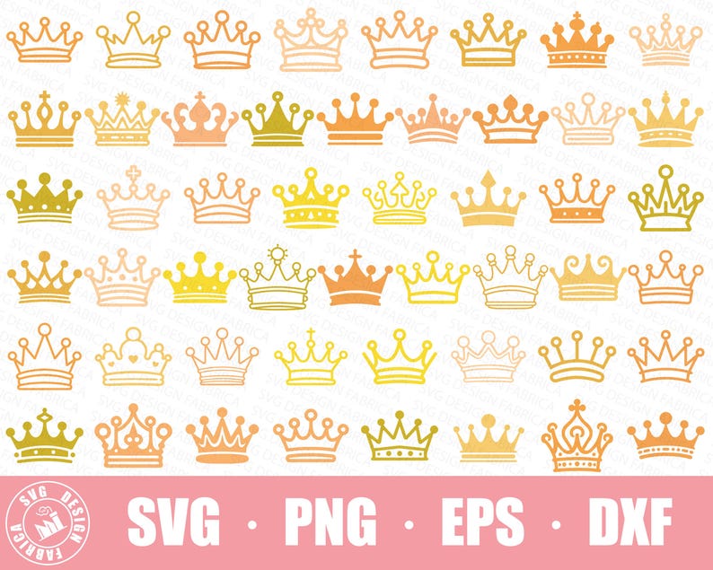 330+ Royal Crown Svg Bundle / Queen Crown Svg / Princess Crown ...