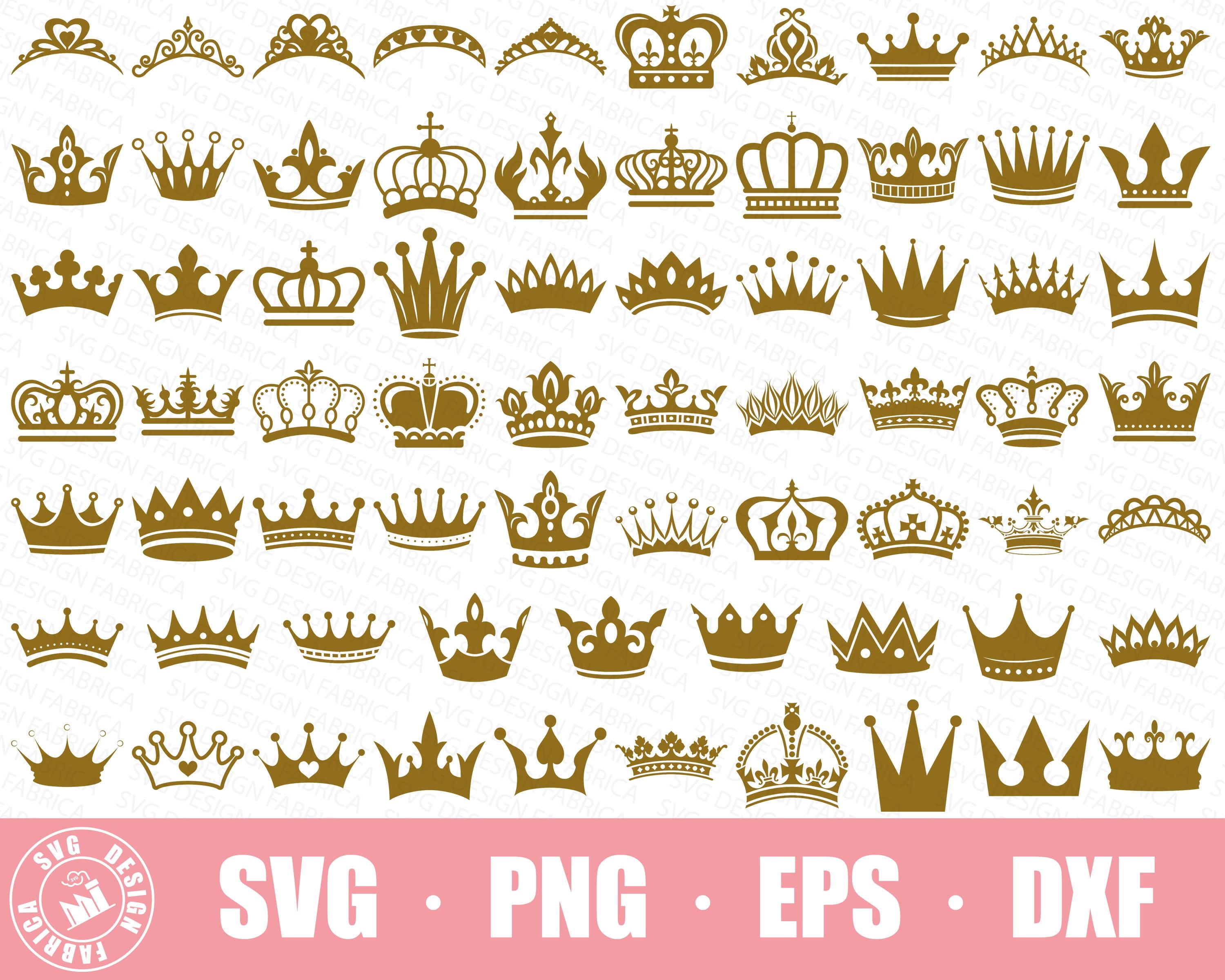 330+ Royal Crown Svg Bundle / Queen Crown Svg / Princess Crown ...